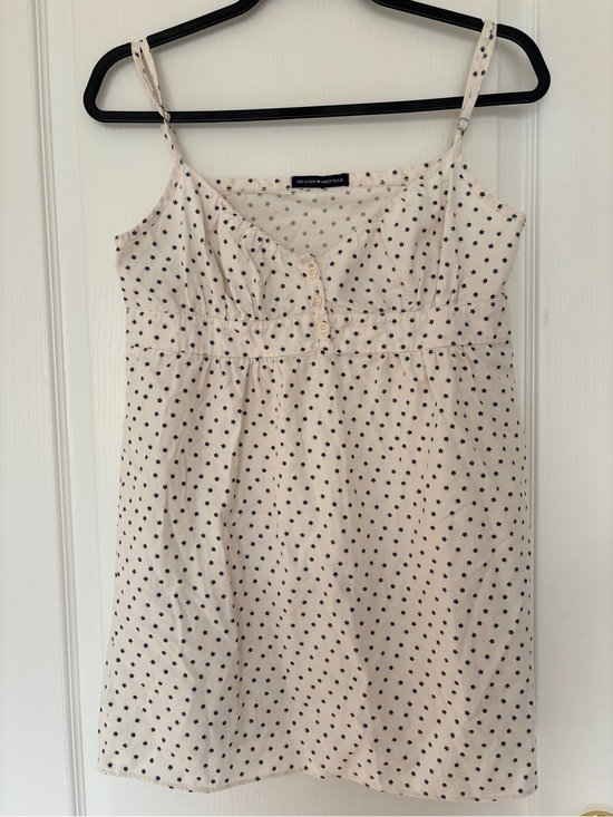 Brandy Melville | Dresses | Brandy Melville Light Cream Polka Dot ...